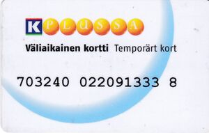 البطاقات الفنية: K-plussa (Shops - Supermarkets, فنلندا(K-Plussa) Col:FI-KPLUS-010.01 💳