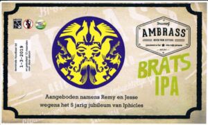 Drink Label: Brats IPA (Ambrass Brouwerij, NetherlandsCol:NL-BEER-025705