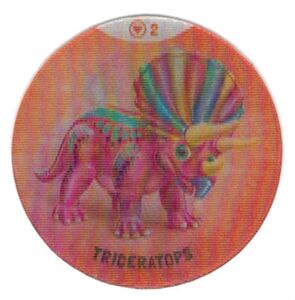 Meal Toy: Triceratops (Flippo's/Pogs/Tazos, Türkiye (Turkey)(Dinosaurs ...