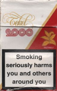 Cigarette Pack: Tekel 2000 (Türkiye (Turkey)Col:TR-CT-0097 🚬
