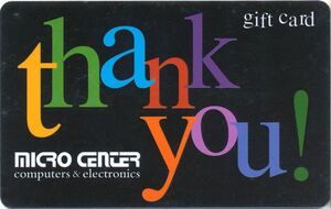 Gift Card: Thank You (Micro Center, United States of America(Micro ...