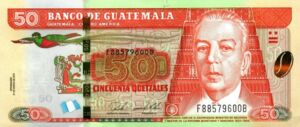 Billete de Banco: 50 Quetzales (Guatemala(2010-2020 Issue) Wor:P-125c