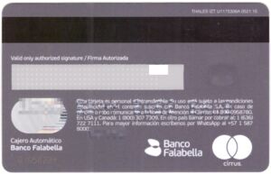 Bank Card: Banco Falabella Debit Card (Gray) (Banco Falabella Colombia ...