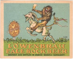 Drink Label: Löwenbräu München Pale Bock Beer (Löwenbrau AG, Germany ...