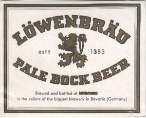 Drink Label: Löwenbräu München Pale Bock Beer (Löwenbrau AG, Germany ...