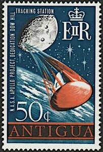 Stamp: Re-Entry of Space Capsule (Antigua and Barbuda(Inauguration of ...
