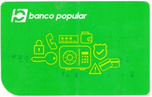 Bank Card: Debit Card Activation Code (Banco Popular, ColombiaCol:CO-GM ...