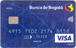 Bank Card: Banco de Bogotá Debit Card (Contactless) (Banco de Bogotá ...