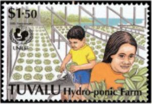 Stamp: Hydroponic Farm (Tuvalu(50th Anniversary of UNICEF) Mi:TV 751,Sn ...