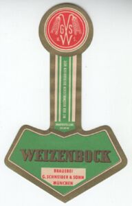 Drink Label: Schneider Weizenbock (Brauerei G. Schneider und Sohn ...