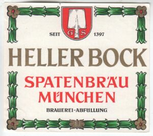 Drink Label: Spaten-Bräu heller Bock (Spaten-Franziskaner-Bräu GmbH ...
