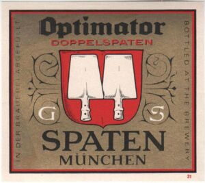 Drink Label: Spaten Optimator Doppelspaten (Spaten-Franziskaner-Bräu ...