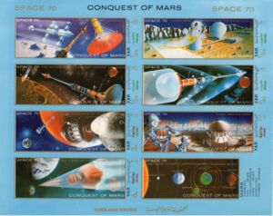 Stamp: Conquest of Mars (Yemen, Arab Republic(Space projects for the ...