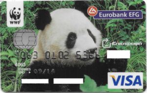 Bank Card: WWF Epistrofi Eurobank EFG VISA (EFG Eurobank Ergasias S.A ...