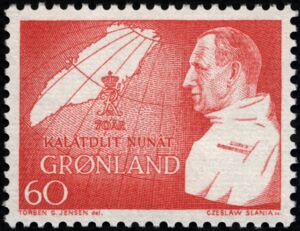 Stamp: 70 Birthday of King Frederick IX (GreenlandMi:GL 72,Sn:GL 70,Yt ...