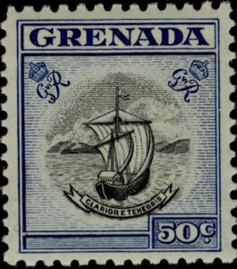 Timbre: The "Concepcion" (Grenade(New Currency Definitives) Mi:GD 153 ...
