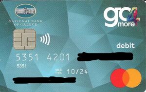 Bank Card: Go 4 more (06/21) (National Bank of Greece, Greece) Col:GR ...