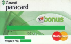 Bank Card: Paracard (Garanti Bankası, Türkiye (Turkey)Col:TR-MC-0037.09