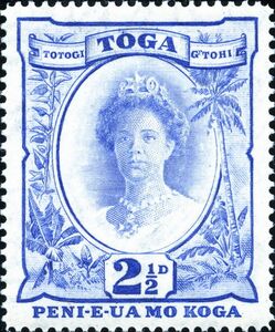 Stamp: Queen Sālote Tupou III (1900-1965) (Tonga(Definitives 1942-1949 ...
