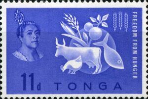 Stamp: Freedom from Hunger (TongaMi:TO 127,Sn:TO 127,Yt:TO 127,Sg:TO 128