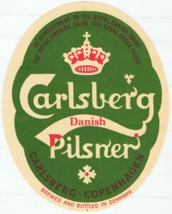 Drink Label: Danish Pilsner (Carlsberg Bryggerierne, DenmarkCol:DK-BEER ...