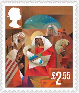 Stamp: Nativity Scene (United Kingdom of Great Britain & Northern ...