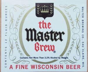 Drink Label: Master Brew (Walter Brewing Company, United States of ...