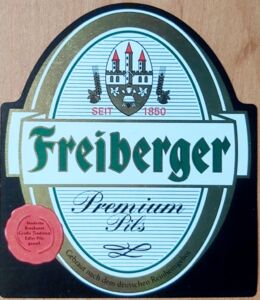 Drink Label: Freiberger Premium Pils (Freiberger Brauhaus GmbH, Germany ...