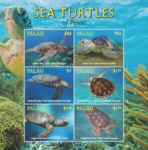 Stamp: Sea Turtles of Palau (Palau(Sea Turtles of Palau) Mi:PW 4096 ...