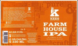 Drink Label: Farm House IPA (Brouwerij Kees, NetherlandsCol:NL-BEER-025932
