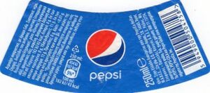 Etiqueta de bebida: Pepsi (Pepsico Hellas M.A.B.E.E., GreciaCol:GR-SODA ...