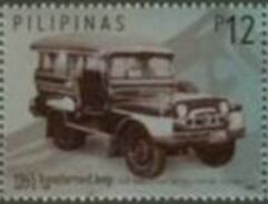 Stamp: 1945 Transformed Jeep (Philippines(Jeepneys) Mi:PH 5210,Sn:PH 3743b