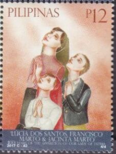 Stamp: Three Shepherd Children (Philippines(Apparition of Our Lady of ...