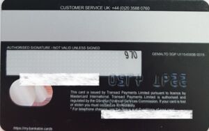 Bank Card: Bankable commercial (Bankable, GibraltarCol:GI-MC-0008.01