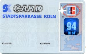 Bank Card: Stadtsparkasse Koln (Stadtsparkasse Koln, Germany, Federal ...
