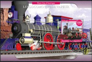 Stamp: Steam Locomotives of the United States (Madagascar: Illegal ...