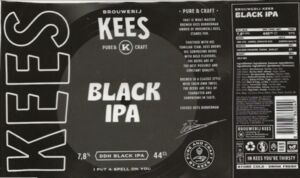 Drink Label: Kees Black IPA (Brouwerij Kees, NetherlandsCol:NL-BEER-026022
