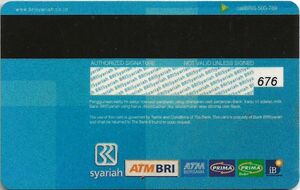 Bank Card: BRI Syariah (BRI (Indonesia), IndonesiaCol:ID-GM-0136