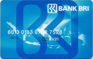 Bank Card: BRI - Indonesia Map (BRI (Indonesia), IndonesiaCol:ID-GM-0089.08