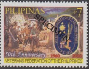 Stamp: Veterans Federation of the Philippines - 50th Anniversary ...