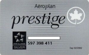 Functional Card: Aeroplan Prestige (Silver) (Airlines, Canada(Air ...