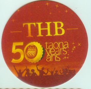 Beer Coaster: THB - Three Horses Beer (Star, MadagascarCol:MG-000002