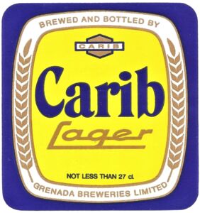 Drink Label: Carib Lager (Grenada Breweries Limited, GrenadaCol:GD-BEER ...