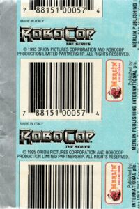 Sticker: RoboCop - Packet (Merlin Collections, Worldwide(RoboCop) Col ...