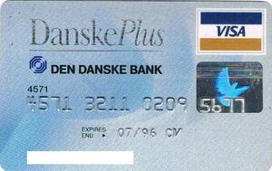 Bank Card: DanskePrivat (Den Danske Bank, DenmarkCol:DK-VI-0025.02