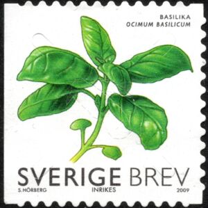Stamp: Basil Ocimum basilicum (Sweden(Herbs and Spices) Mi:SE 2721,Sn ...