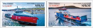 Stamp: Ferries (Saint Pierre and Miquelon(Ferries (2021)) Mi:PM 1367 ...