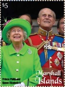Stamp: Prince Philip and Queen Elizabeth II (Marshall Islands(In Memory ...