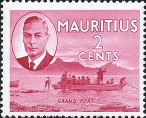 Stamp: Grand Port (Mauritius(Definitives (1950)) Mi:MU 228,Sn:MU 236,Yt ...