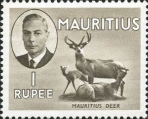 Stamp: Mauritius Deer (Rusa timorensis) (Mauritius(Definitives (1950 ...